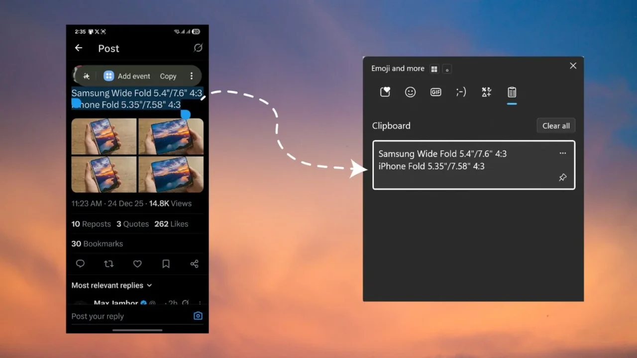Clipboard sync between Galaxy phone and Windows PC sounded useless. I ...